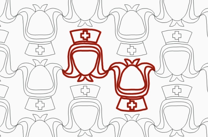 Nurse, Longarm Quilting Design, Digital Design, Pattern, E2E, E507 - Etsy