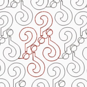 Question Mark, Longarm Quilting Digital Designs, Pattern, E2E, E495 - Etsy