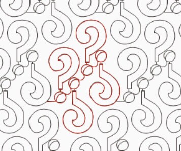 Question Mark, Longarm Quilting Digital Designs, Pattern, E2E, E495 - Etsy