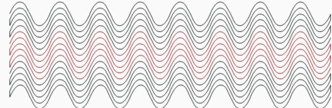 Tall Waves, Longarm Digital Quilt Designs Pattern E2E E437 - Etsy