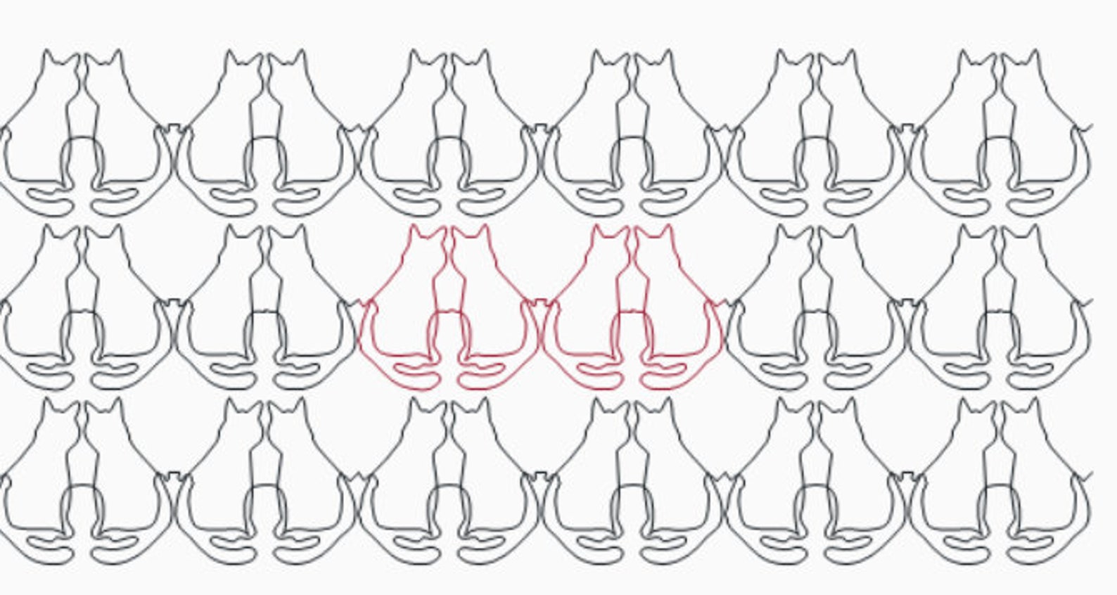 Cat, Longarm Quilting Digital Designs Pattern E2E E311 - Etsy
