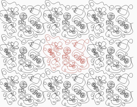 Rattle On Longarm Quilting Digital Designs Pattern E2E E203 - Etsy