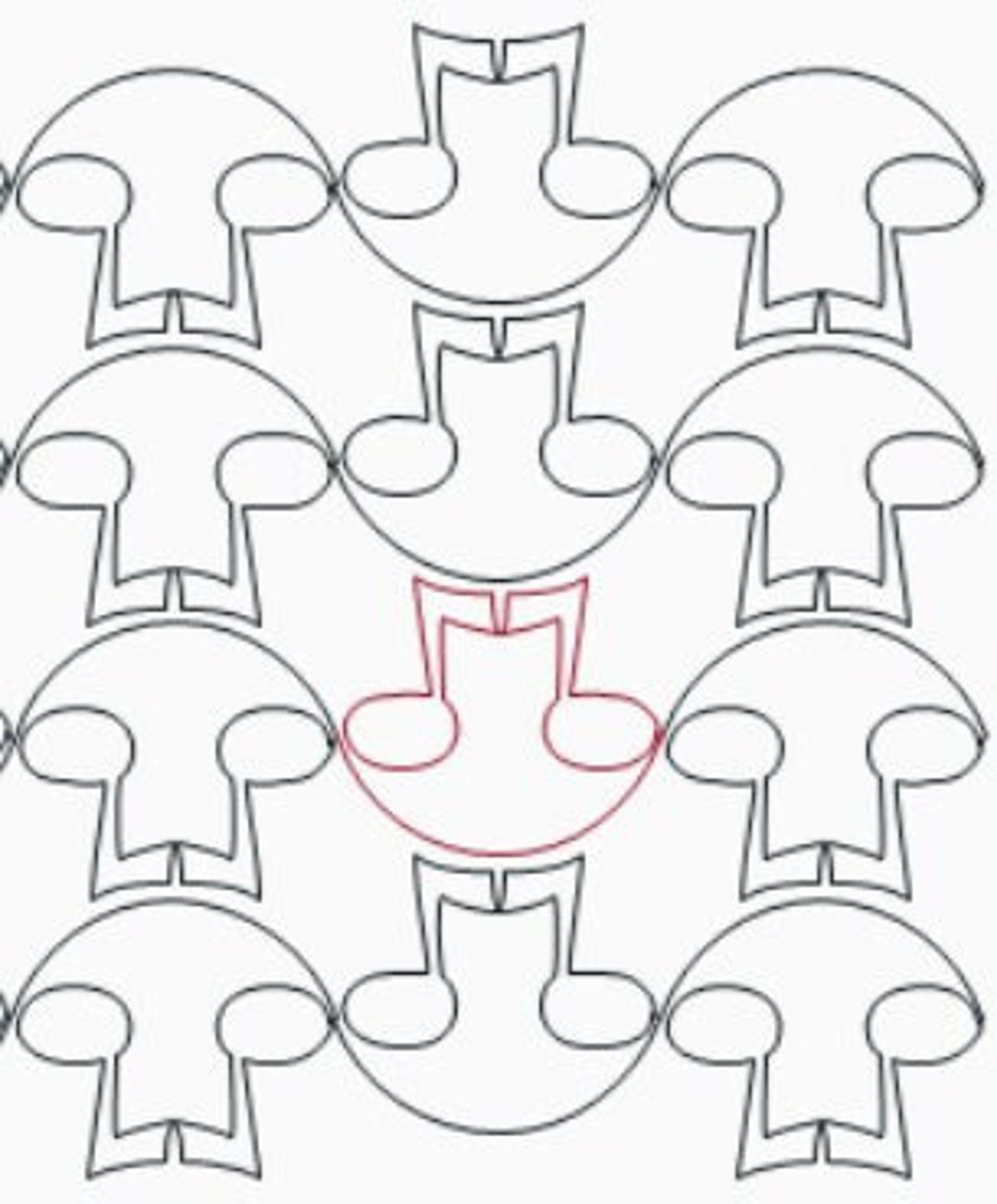 Smiley Notes, Longarm Quilting Digital Designs Pattern E2E E317 - Etsy