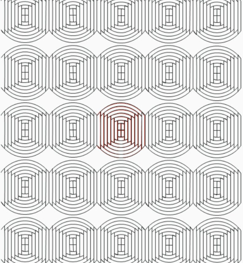 Radio Waves, Longarm Digit Quilting Designs Pattern E2E E541 - Etsy