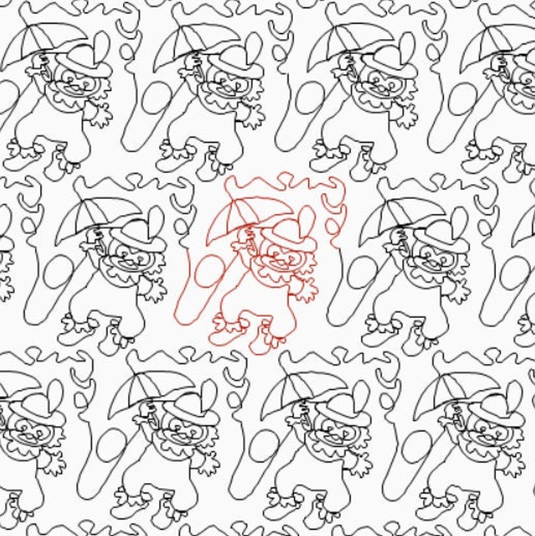 Clown, Longarm Quilting Digital Designs Pattern E2E E209 - Etsy