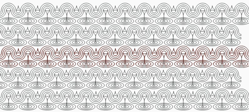 Tear Drop, Longarm Digital Quilt Designs Pattern E2E E550 - Etsy