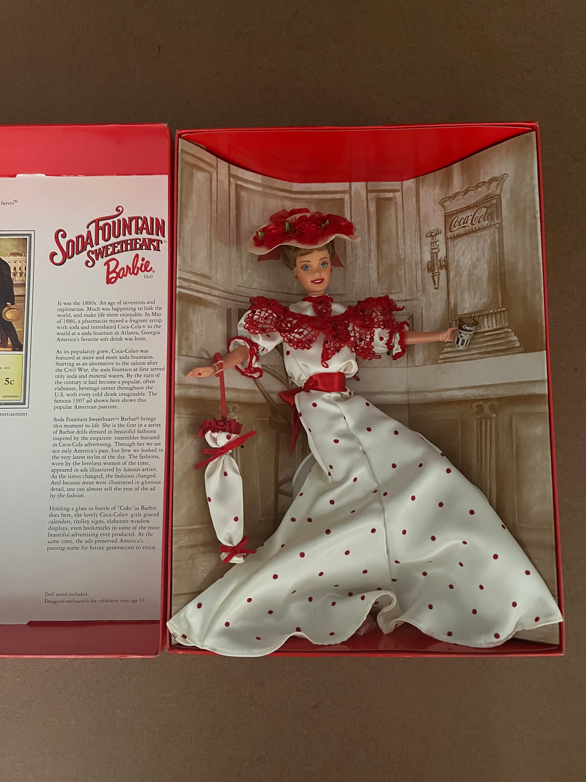 Coca Cola Soda Fountain Sweetheart Barbie NRFB - Etsy