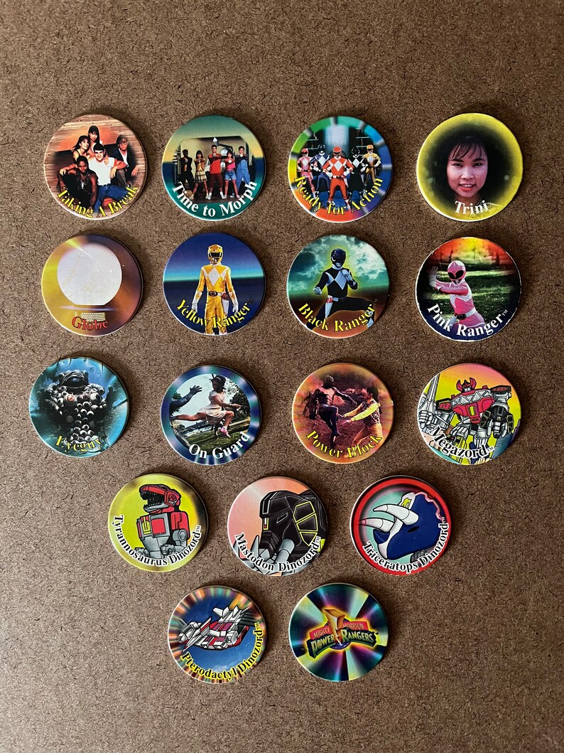 90s Power Rangers Pogs - Etsy