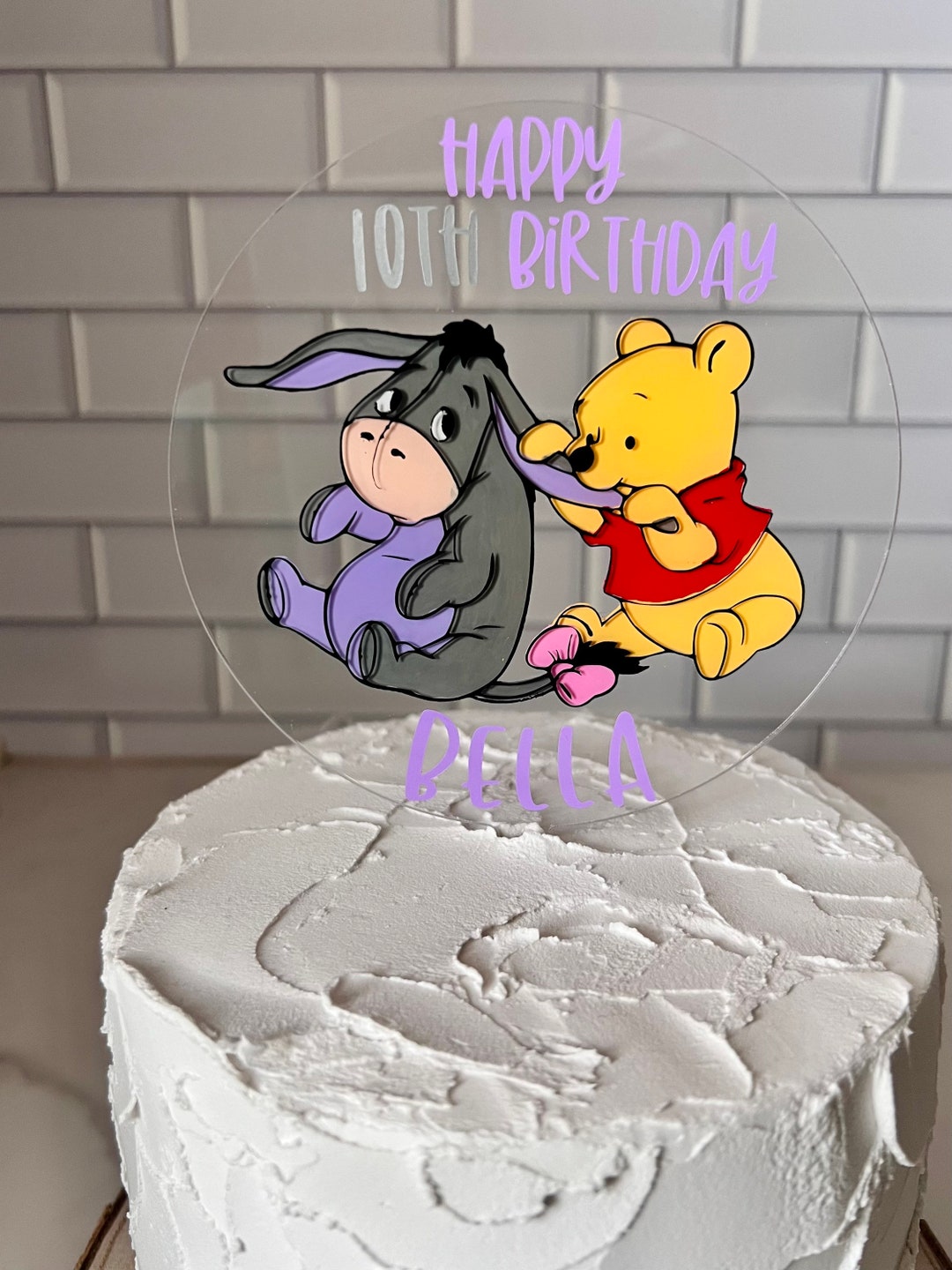 Eeyore & Winnie Cake Topper - Etsy