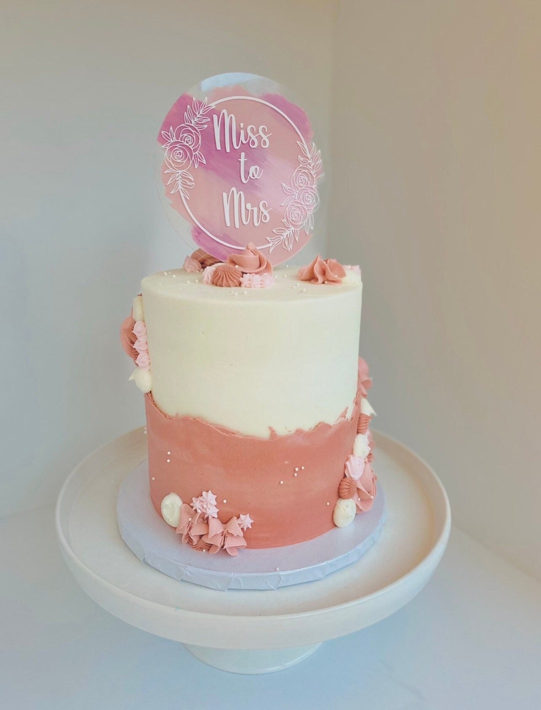Miss to Mrs Cake Topper Bridal Shower - Etsy