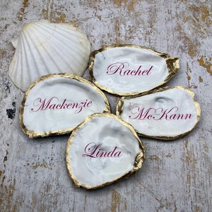 Custom Oyster Shell Place Cards - Etsy