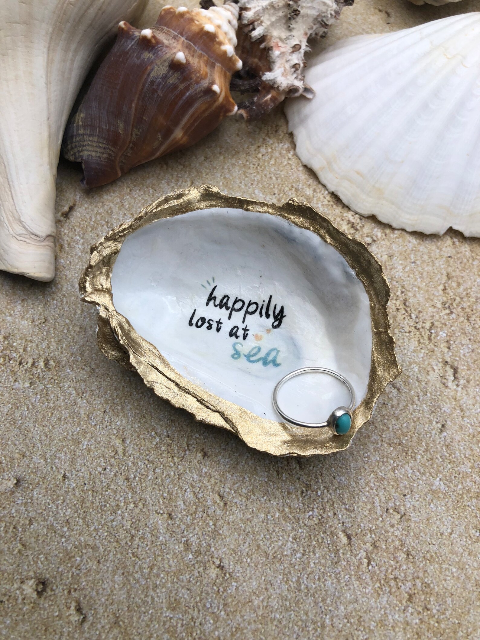 Jewelry Dish Oyster Shell Inspiration Collection Happily - Etsy