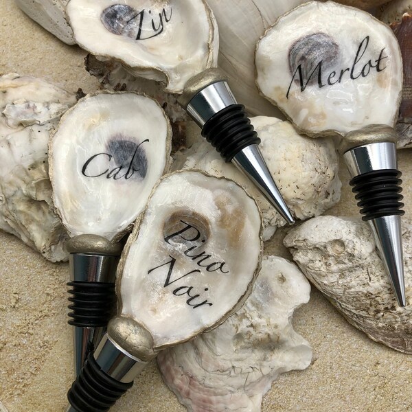 Oyster Shell Bottle Stoppers - Etsy