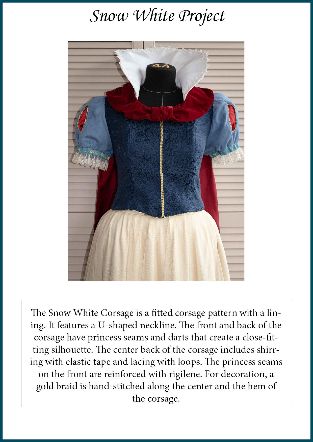 Princess Snow White Sewing Pattern: Renaissance Tudor Corsage, Paned ...