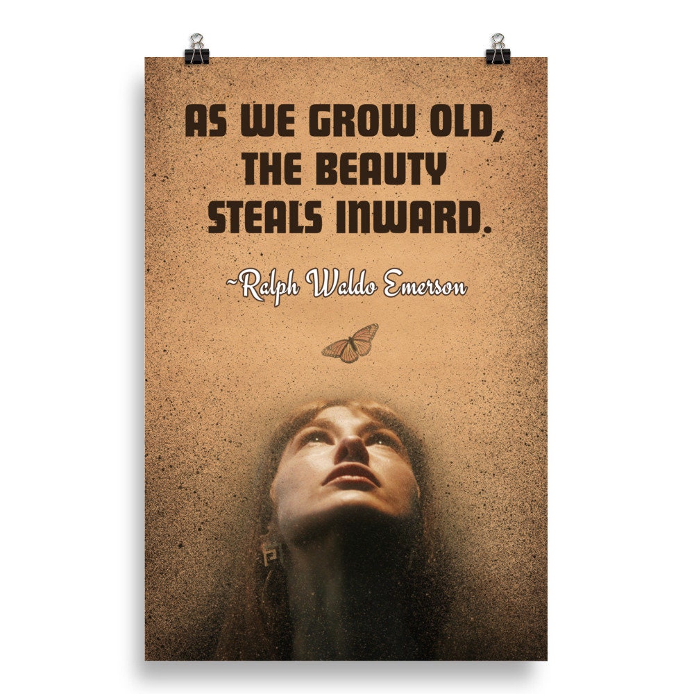 Growing Older Poster Inspirational Quote Poster Soul's - Etsy