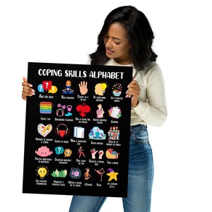 Coping Skills Alphabet Poster, Classroom Mental Health Decor ...