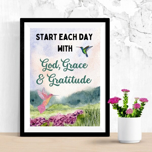 Grace and Gratitude Sign - Etsy