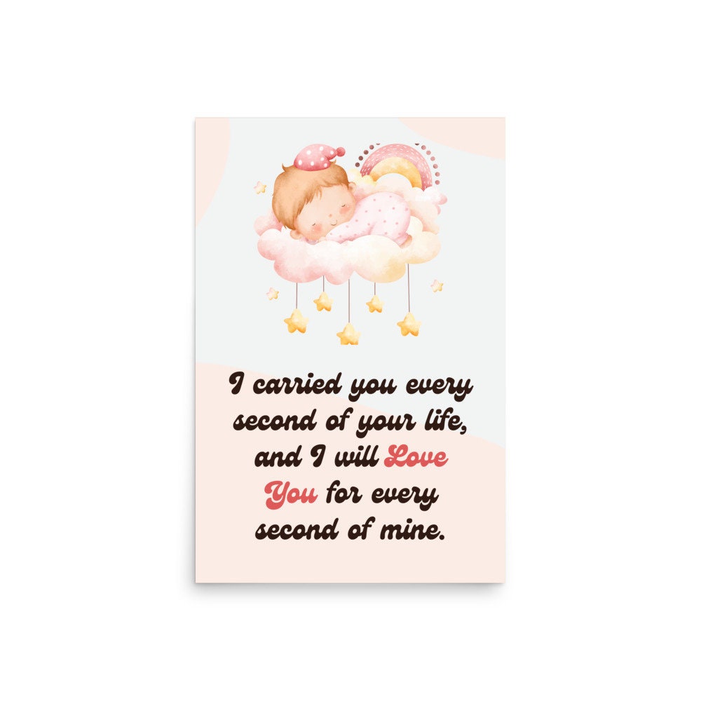 Pregnancy Loss Poster | Stillborn Wall Art | Miscarriage Keepsake ...