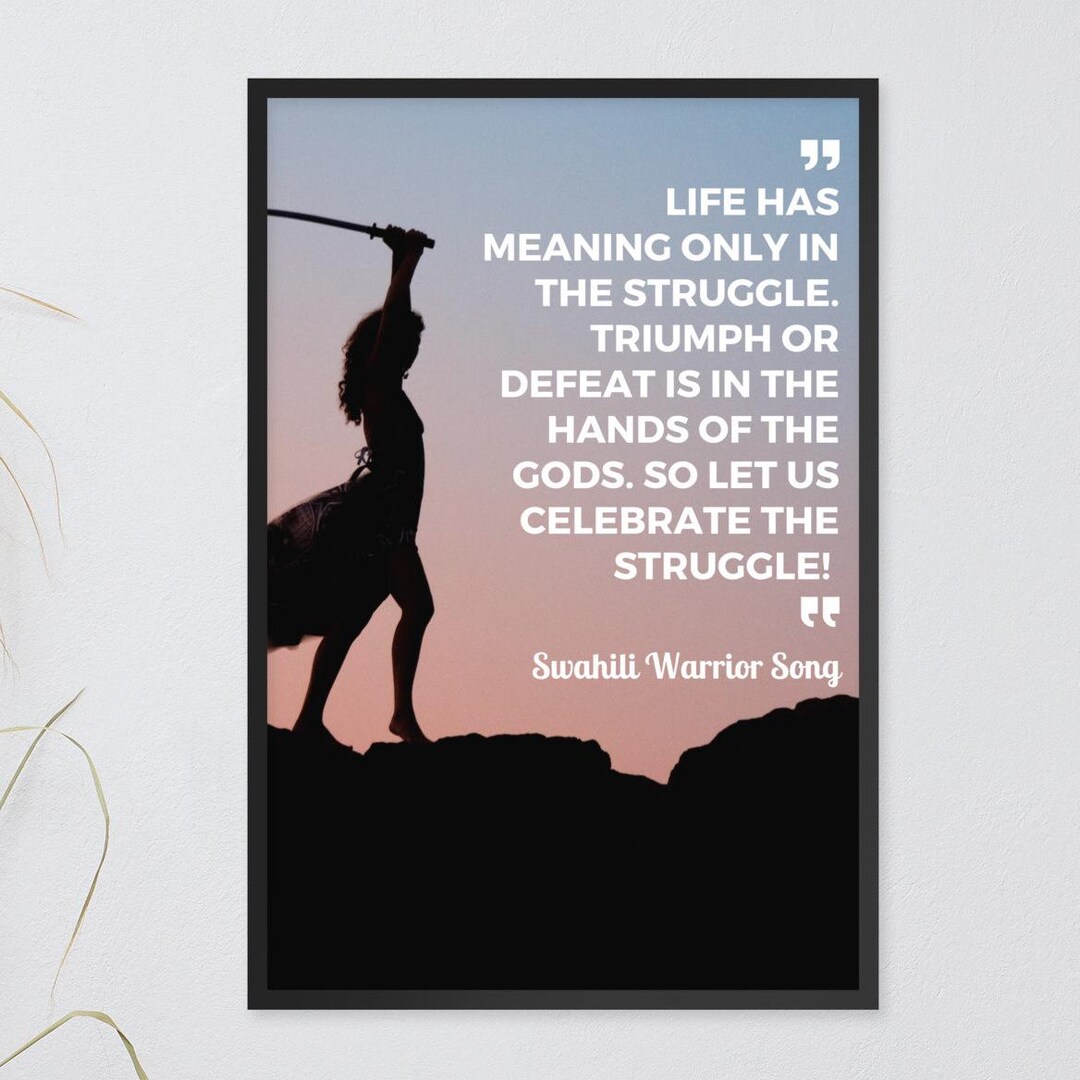 Motivational Quote Poster, Inspirational Poster, Struggle Quote Poster ...