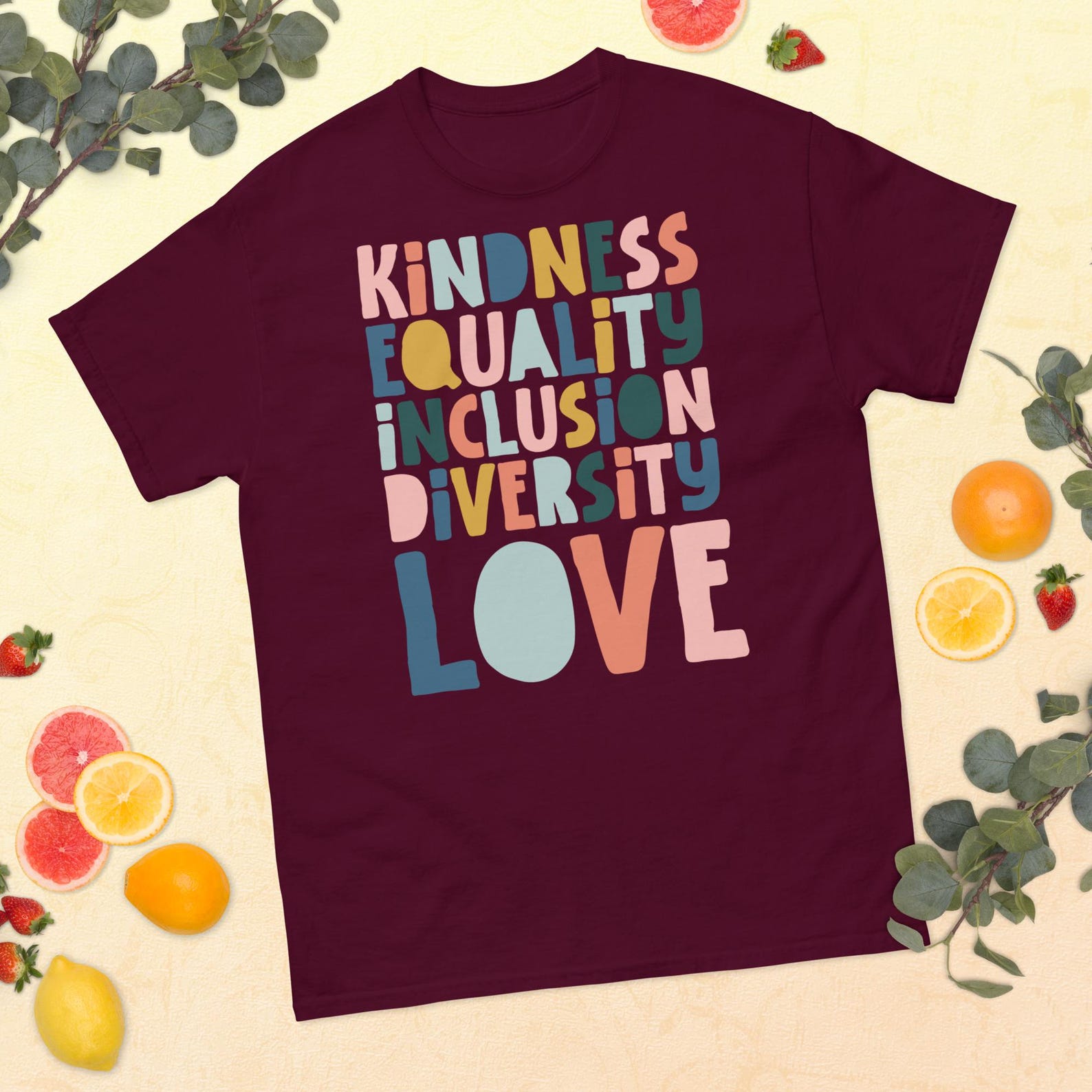 Kindness Equality Inclusion Diversity Love T-shirt, Humanity Shirt ...