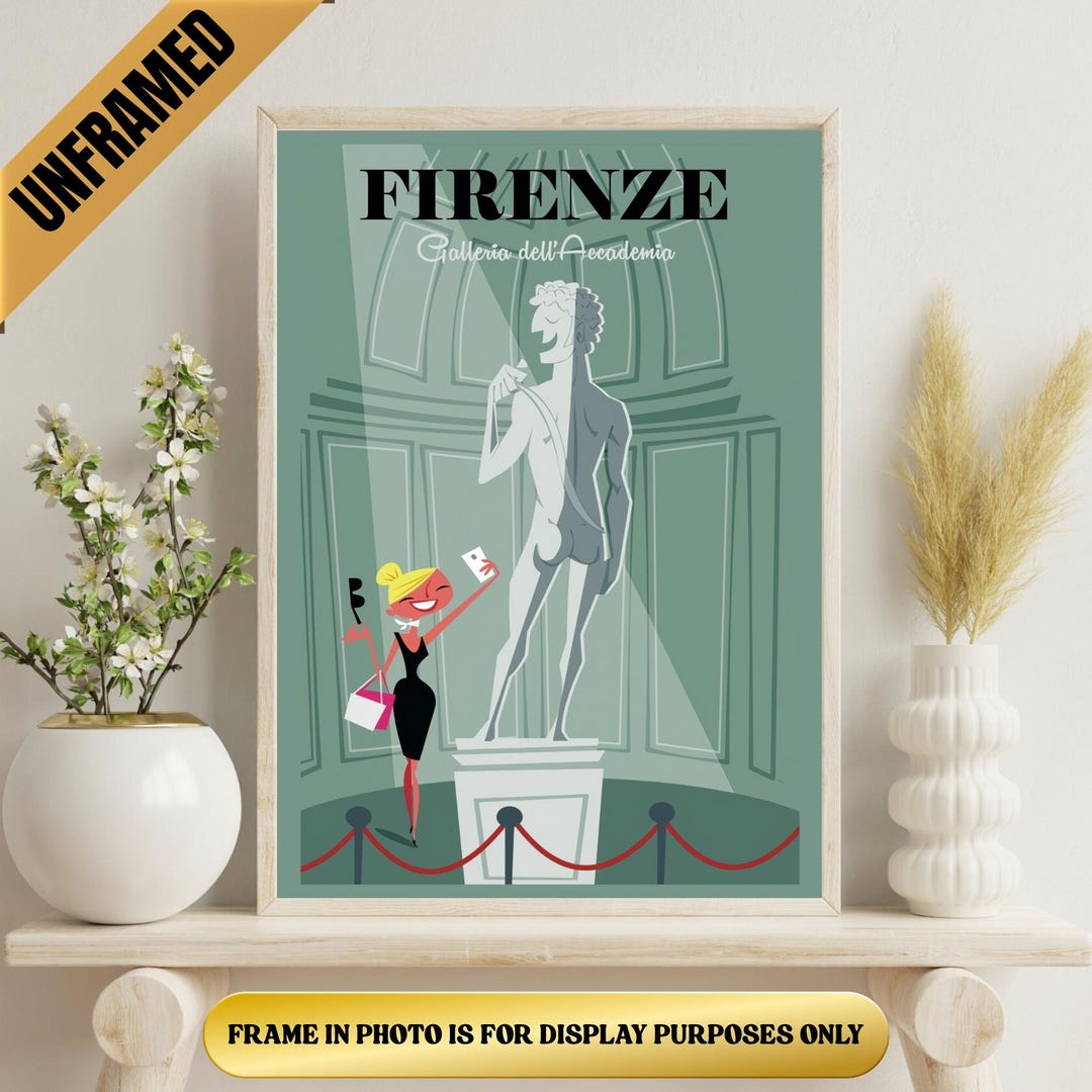 Vintage Firenze Florence Poster, Retro Italy Travel Art, Florence ...