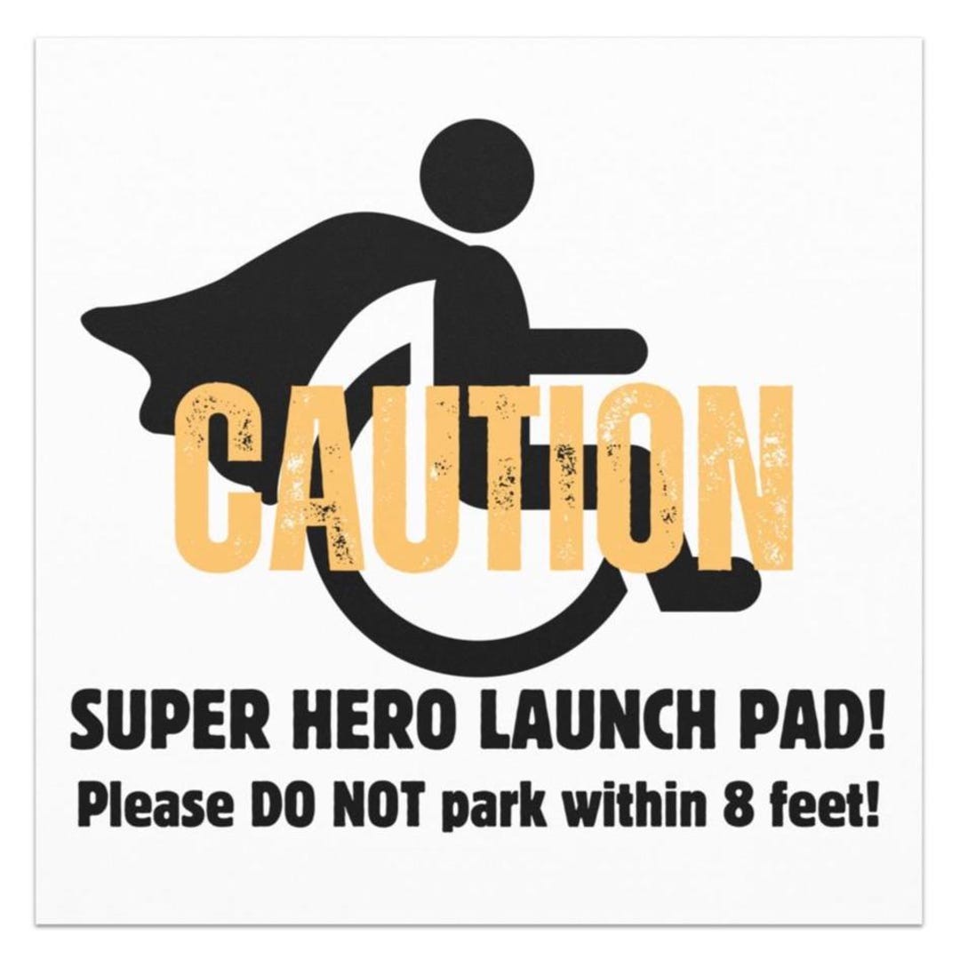 Disabled Parking Car Magnet, Accessibility Warning Sign for Wheelchair ...