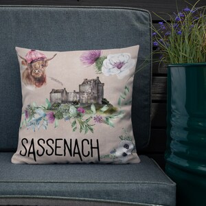 Sassenach Pillow Outlander Inspired Home Decor, Scottish Gift, Scotland ...