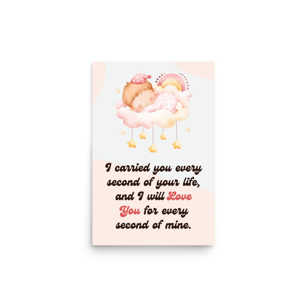 Pregnancy Loss Poster Stillborn Wall Art Miscarriage Keepsake - Etsy