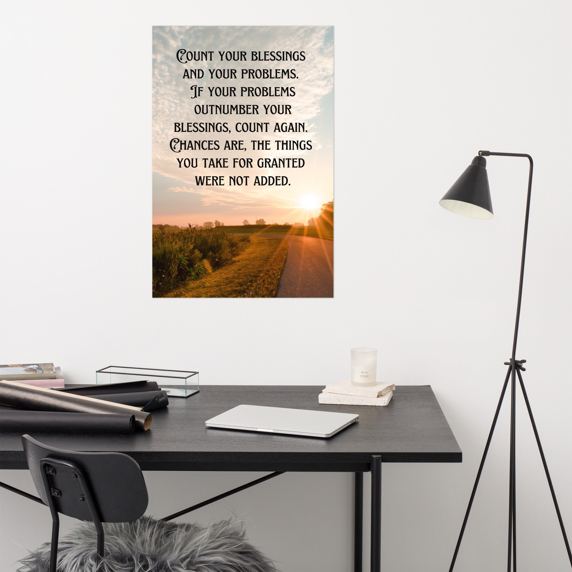 Count Your Blessings Poster Quote Print Great Gift - Etsy