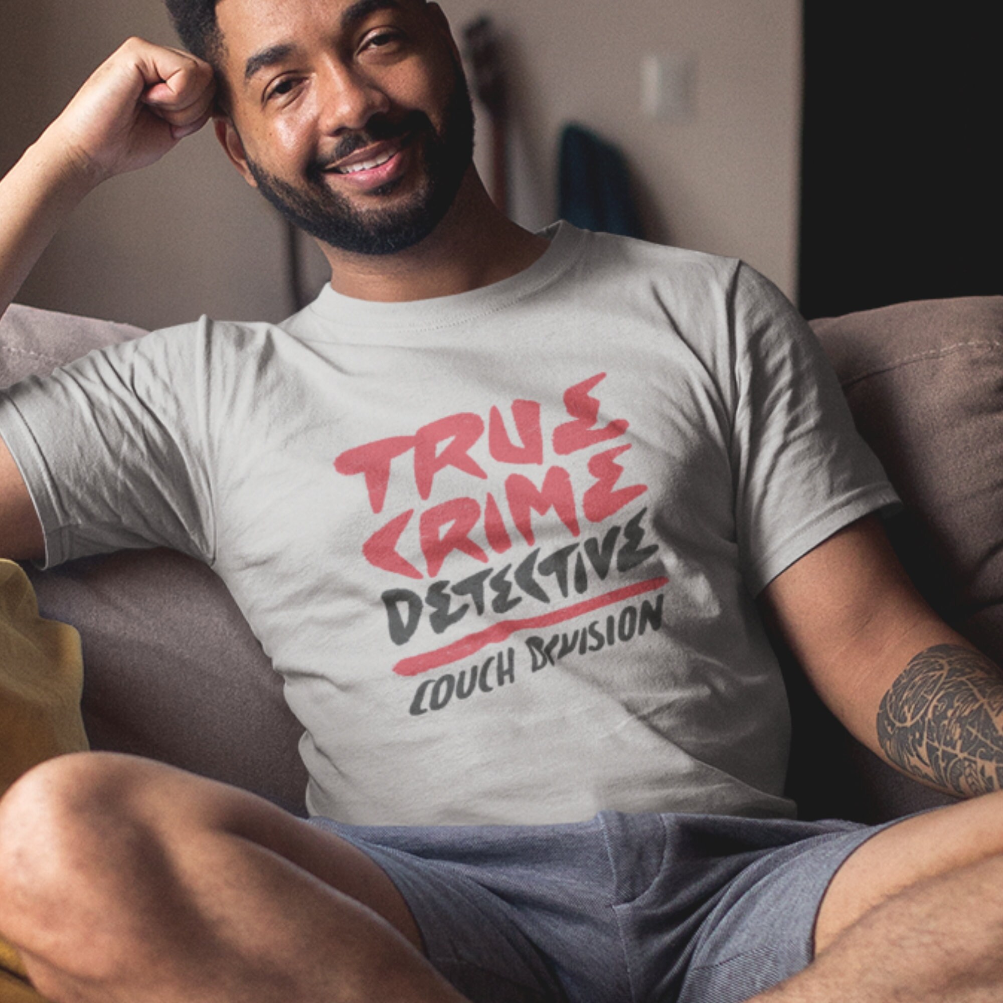 Detective Shirt True Crime Detective Couch Detective True Crime T-shirt ...
