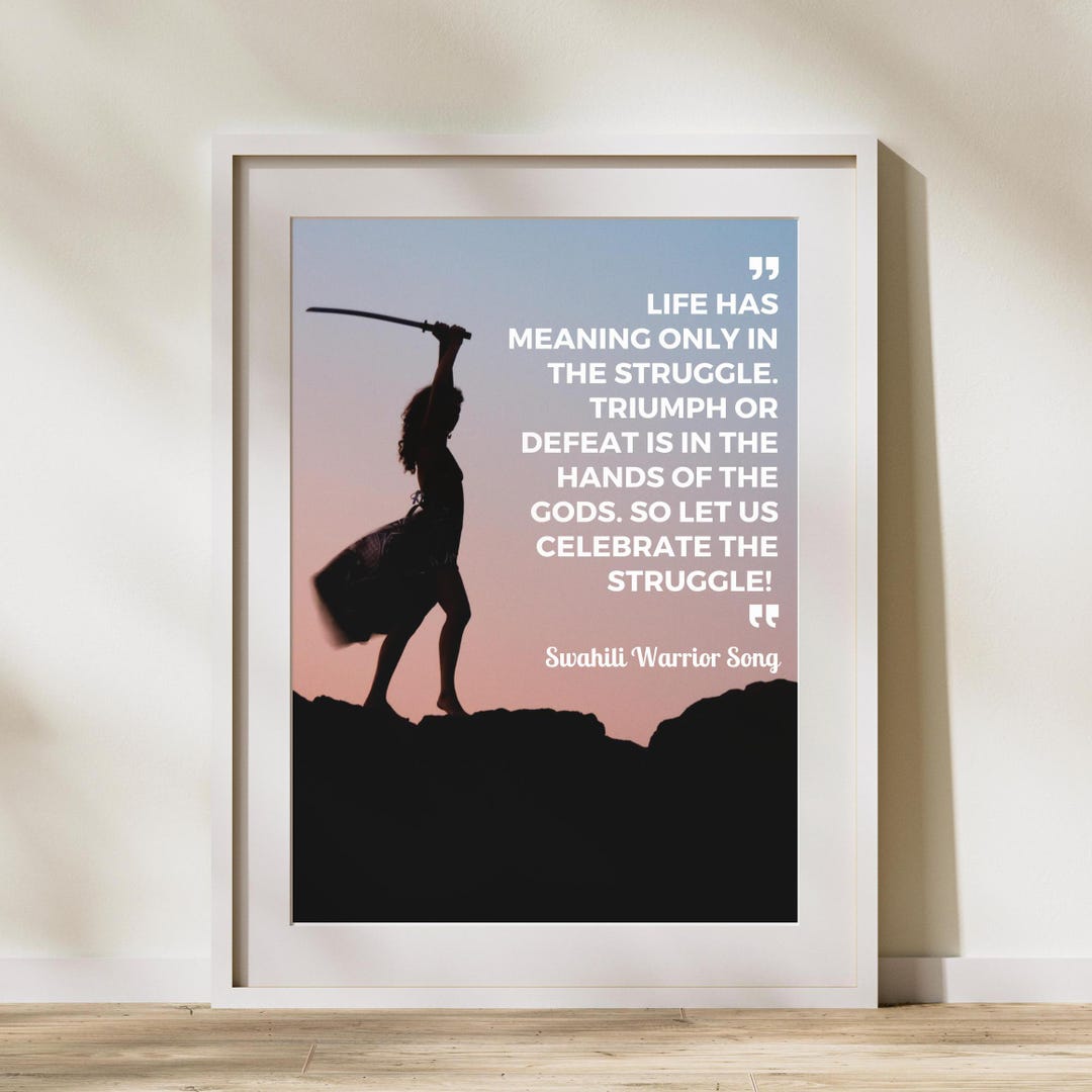 Motivational Quote Poster, Inspirational Poster, Struggle Quote Poster ...