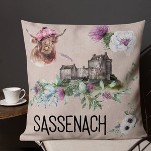 Sassenach Pillow Outlander Inspired Home Decor, Scottish Gift, Scotland ...