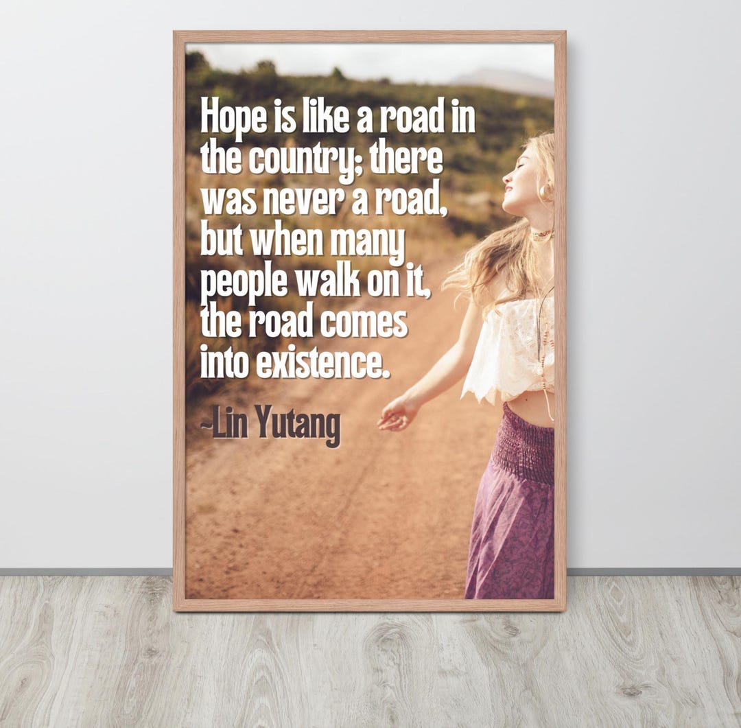Hope Poster, Hope Poem Wall Art, Inspirational Poster, Motivational ...