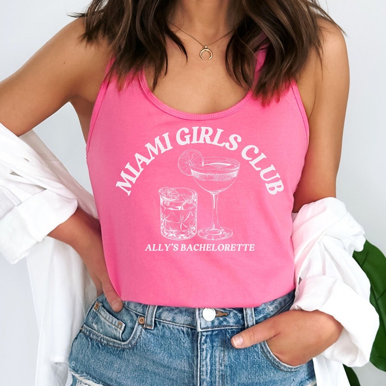 Beach Bachelorette Party Tank Top, Bachelorette Tank Tops, Miami ...