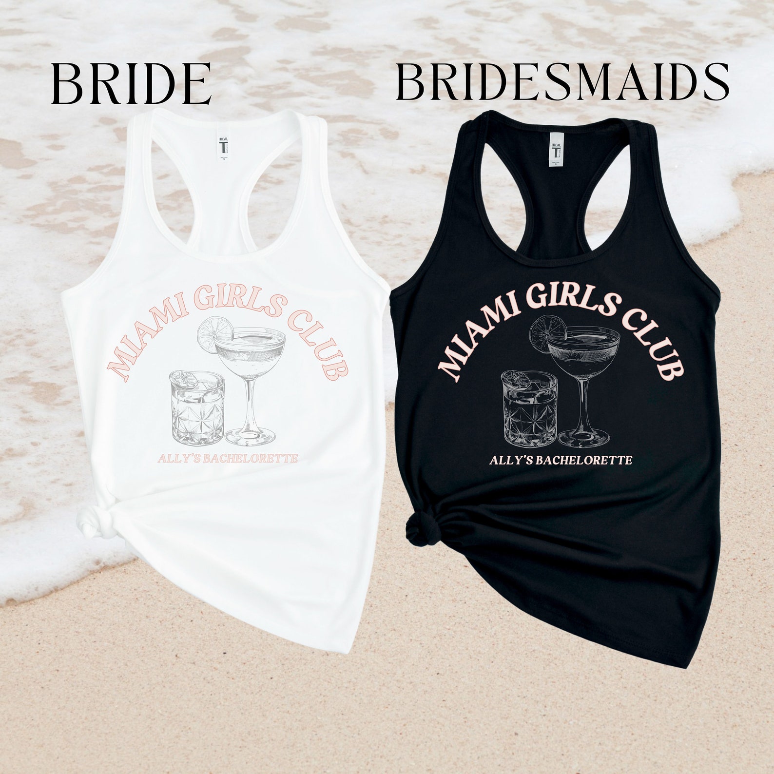 Beach Bachelorette Party Tank Top Bachelorette Tank Tops Miami