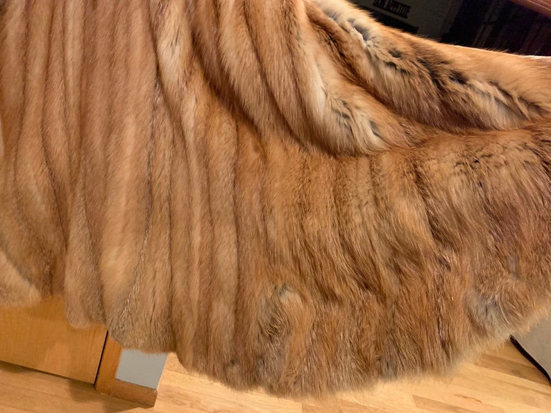 SOLD ! Long Vintage RED FOX Coat Mob Wife Size Medium - Etsy