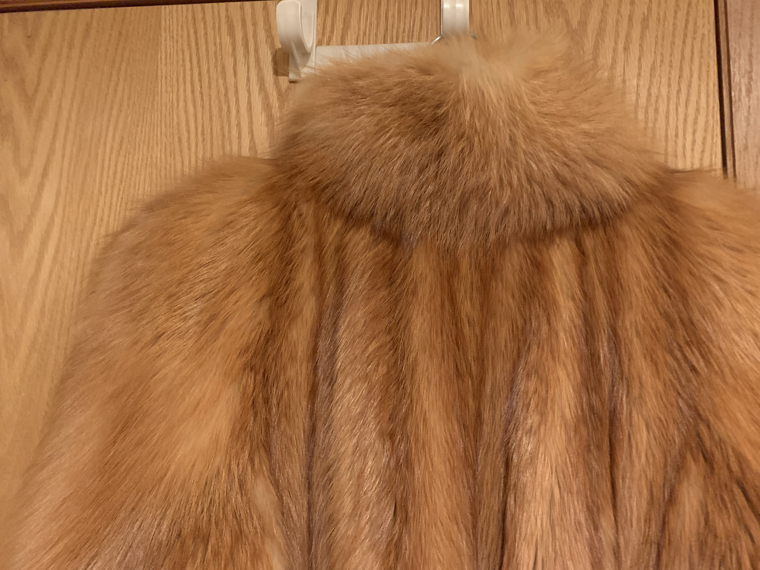 SOLD ! Long Vintage RED FOX Coat Mob Wife Size Medium - Etsy