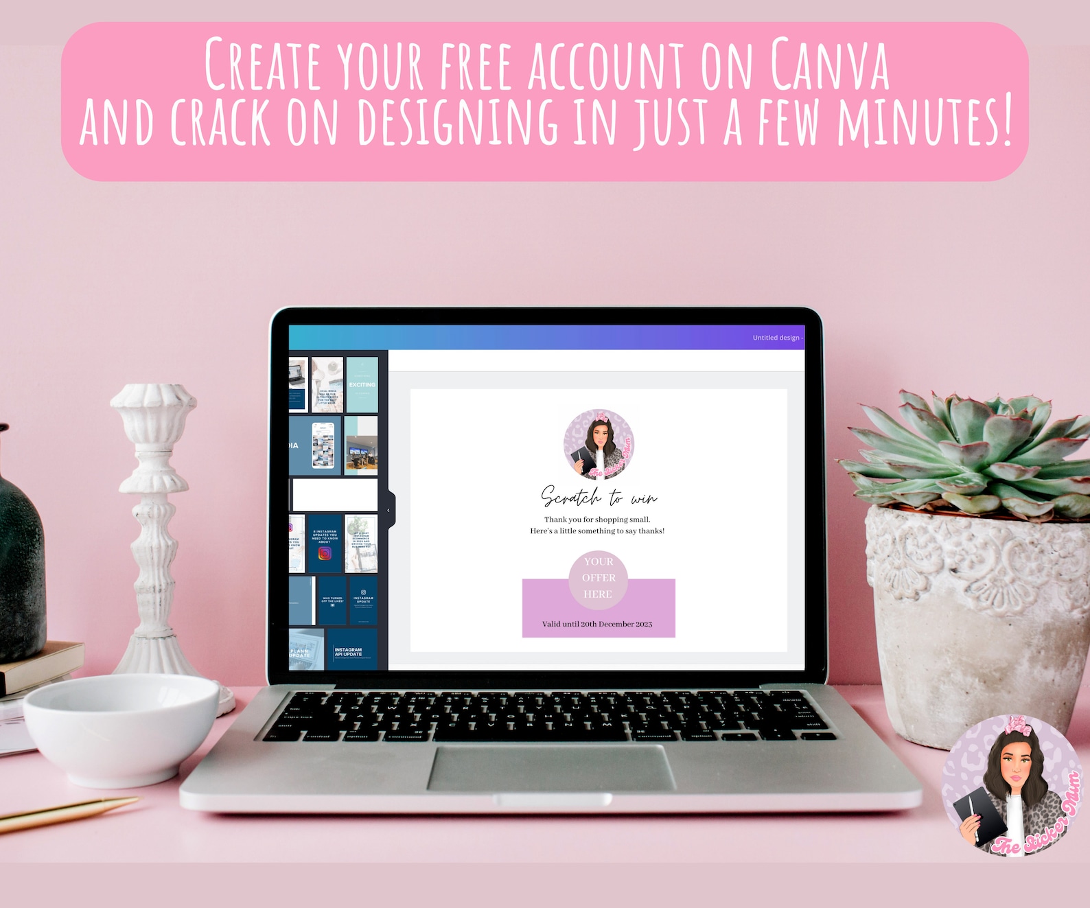 Scratch Card Digital Canva Template Printable Downloadable - Etsy