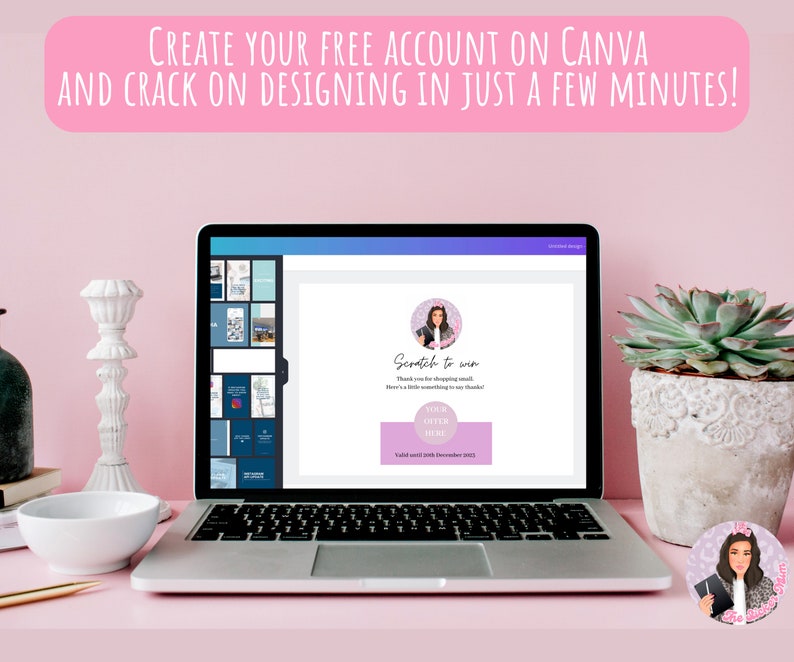 Scratch Card Digital Canva Template Printable Downloadable - Etsy