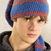 Crochet Pattern Long Stocking Cap PDF Instant Digital Retro Stocking ...