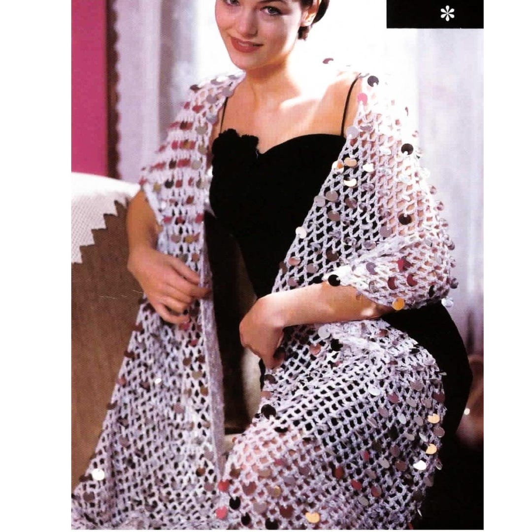 Easy Beginner CROCHET PATTERN, Easy Crochet Stole Pattern, Crochet Lace ...