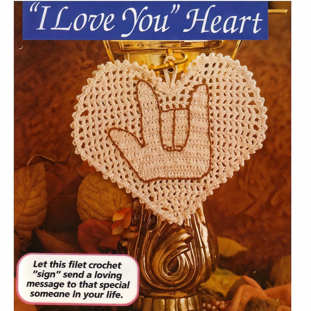 Valentine CROCHET Heart PATTERN, Crochet Love Heart Pattern, Handmade ...