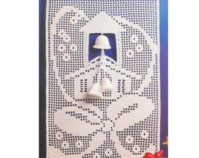 Vintage Filet Crochet Pattern Christmas Nativity Scene Panel or Wall ...