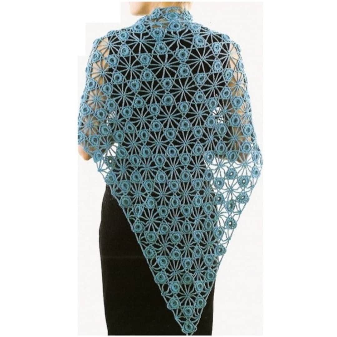 Shawl PDF Crochet PATTERN, Scarf Pattern, Lace Pattern, Crochet Elegant ...