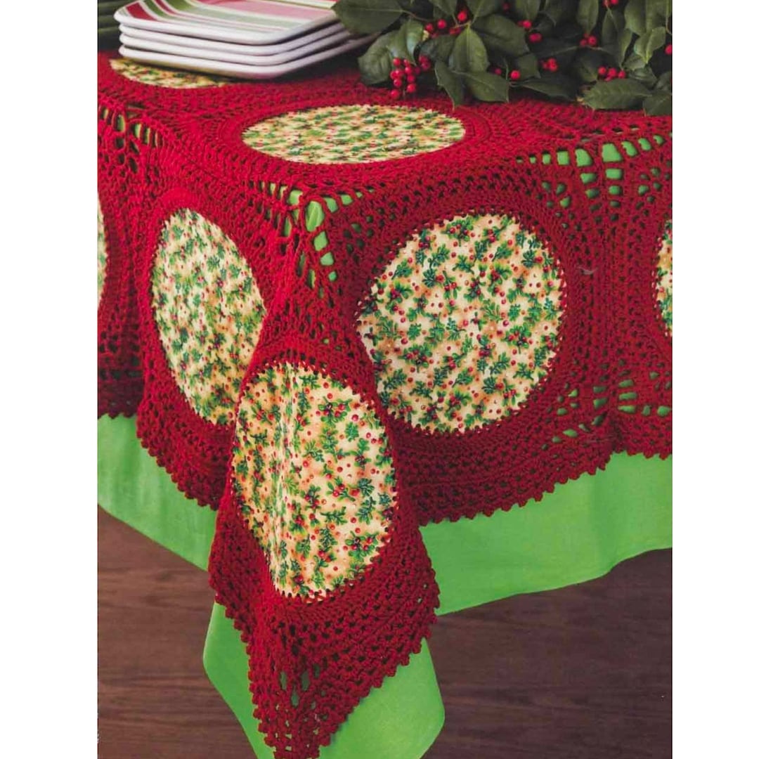 CROCHET Tablecloth PATTERN - Crochet Table Runner Pattern - Digital ...