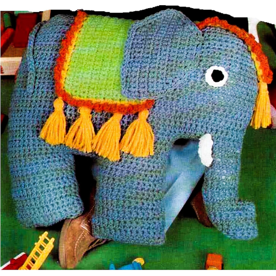 Elephant CROCHET PATTERN - Crochet Pillow Patterns -pattern Crochet ...