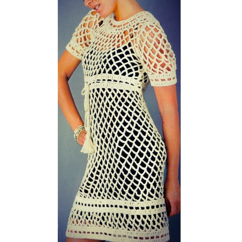 Mesh Dress Crochet PATTERN Crochet Clothes PATTERNS Pdf - Etsy
