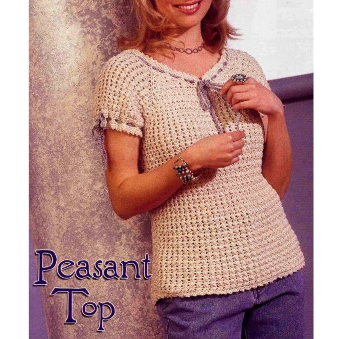 Camisole Top Crochet PATTERN, Women's' Sizes 6-8-10-12-14-16, Summer ...