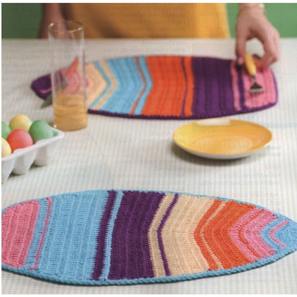 Easter Crochet Pattern PDF Instant Digital Easter Table Setting ...