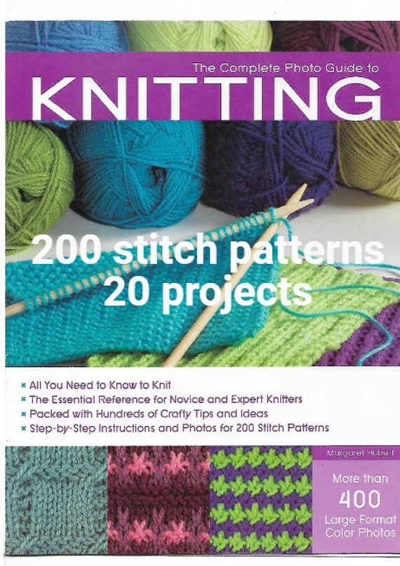 Knitting Book 200 Stitch Patterns 20 Projects Vintage Knitting - Etsy